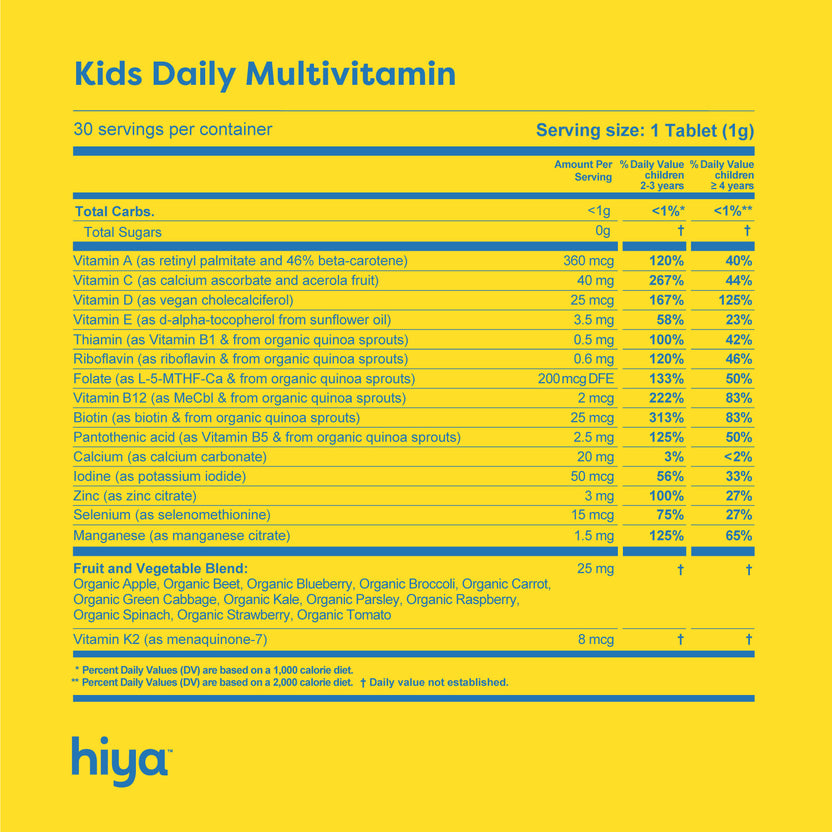 Kids Multivitamin – Hiya Health | Essential Super Nutrients for Kids